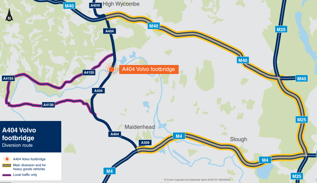 31 Aug-2 Sep: Footbridge repair and impact on A404, Parkway and Marlow ...